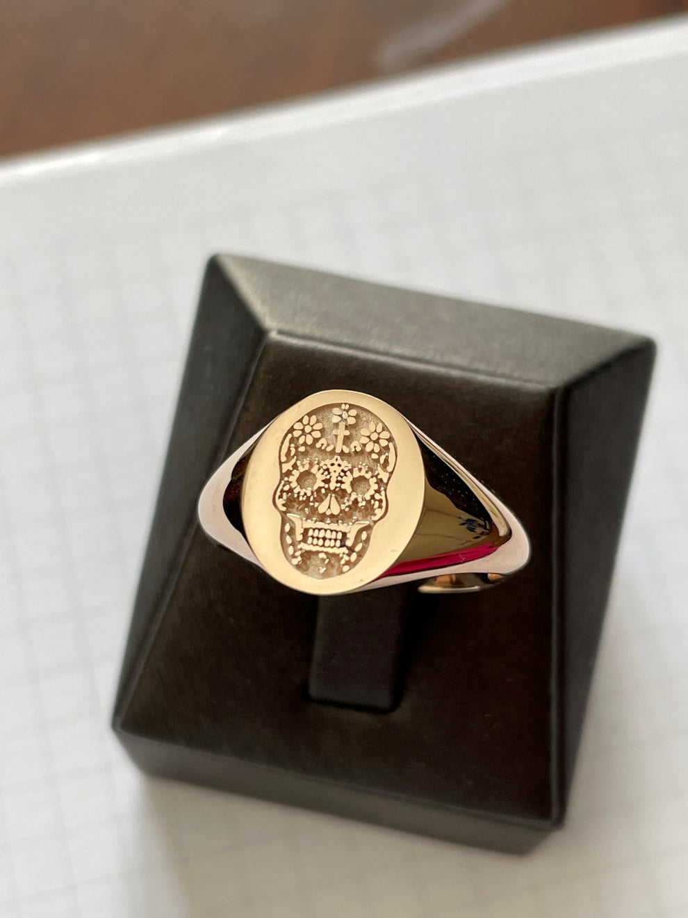 Custom Gold Signet Ring, Custom Gold Ring, Gold Engraved Ring ...